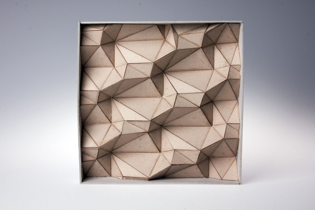 3d pattern built in cardboard